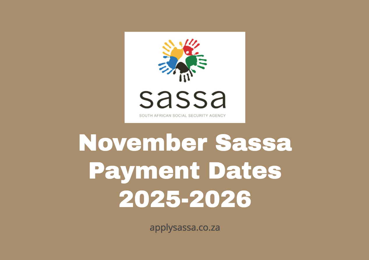 November Sassa Payment Dates 2025-2026 - SASSA Grant 2025
