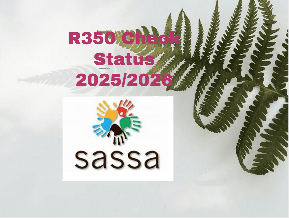 R350 Check Status 2025/2026 - SASSA Grant 2025