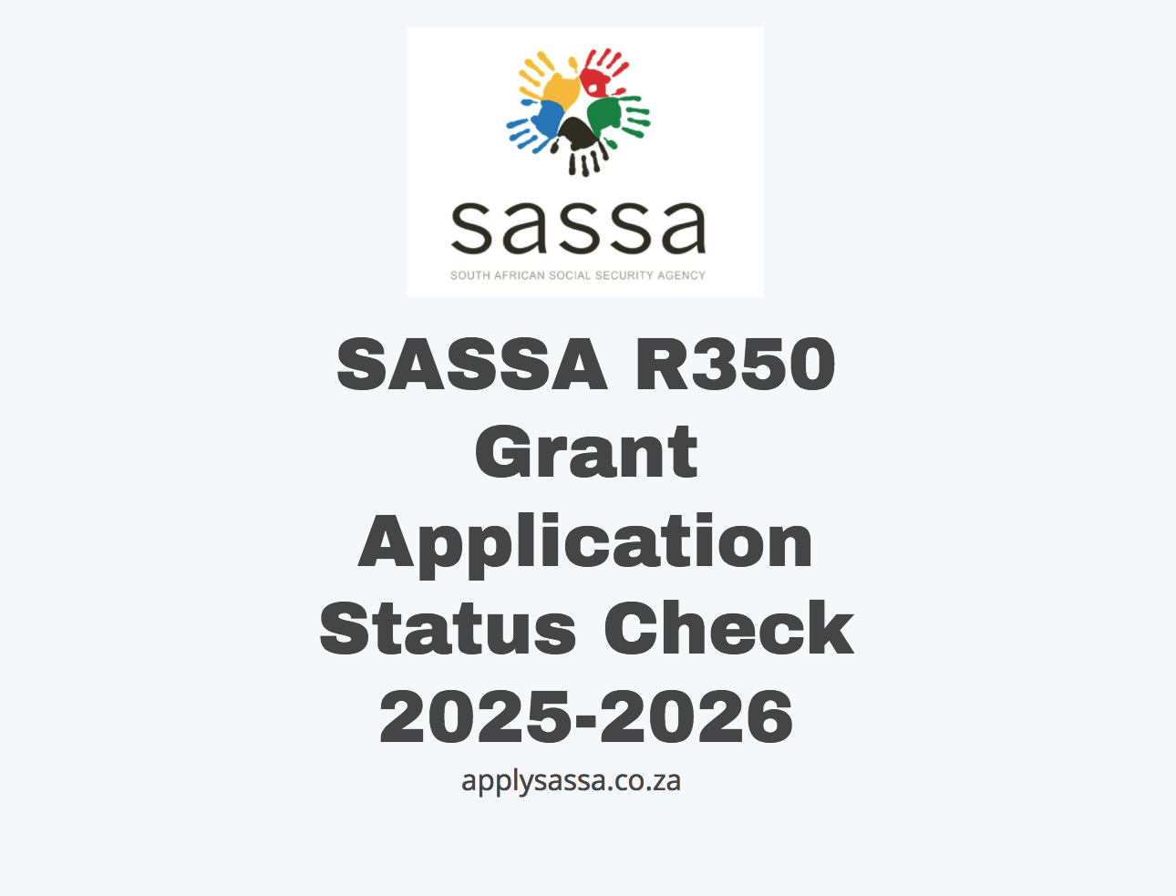 SASSA R350 Grant Application Status Check 2025-2026 - SASSA Grant 2025