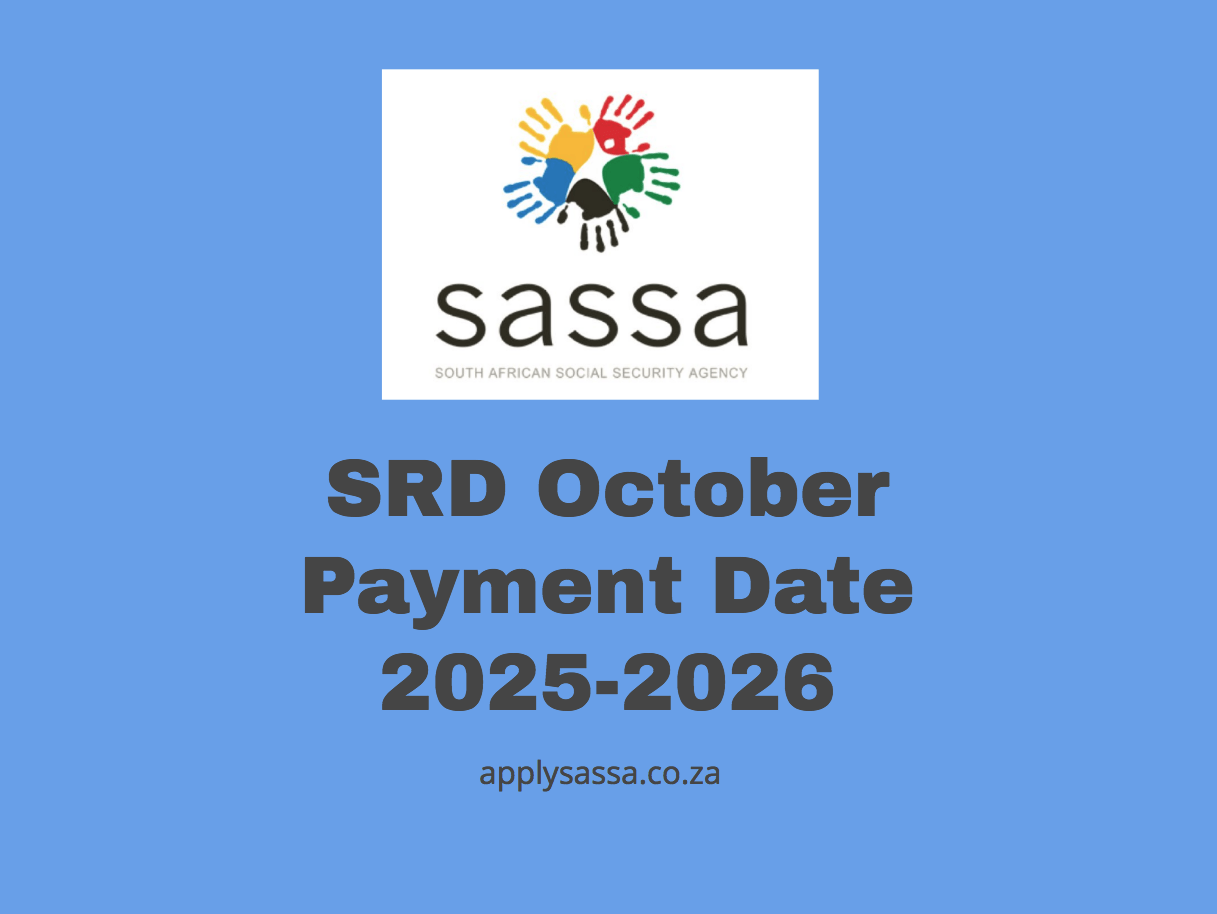 SRD October Payment Date 2025-2026 - SASSA Grant 2025