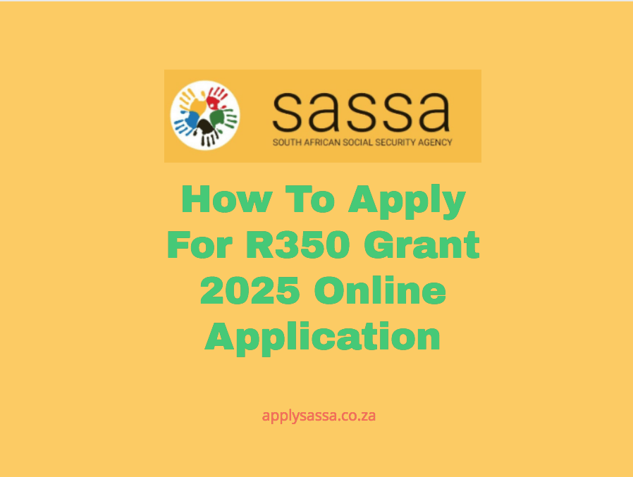 How To Apply For R350 Grant 2025 Online Application